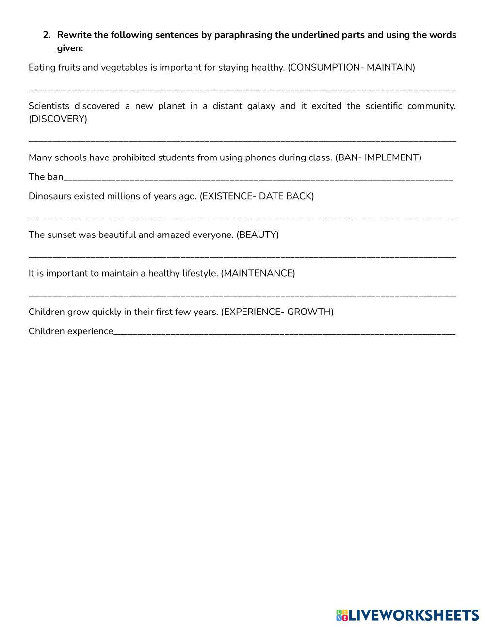 G8 SUMMER REVIS… | ESL Worksheets | 8163241