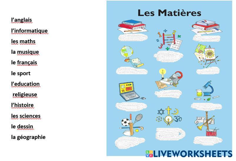 les metiers | Social Studies Worksheets | 8164018