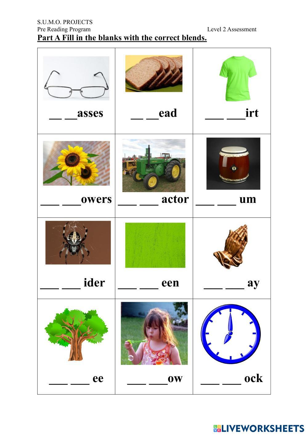 Pre Reading Lev… | English Language Worksheets | 8165735