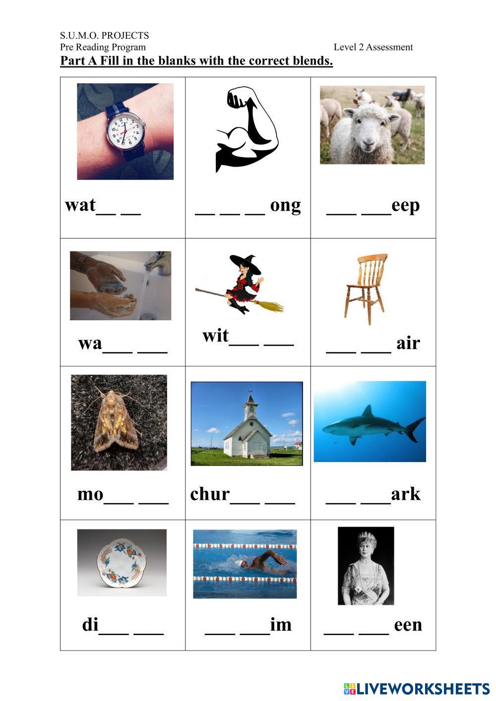 Pre Reading Lev… | English Language Worksheets | 8165735