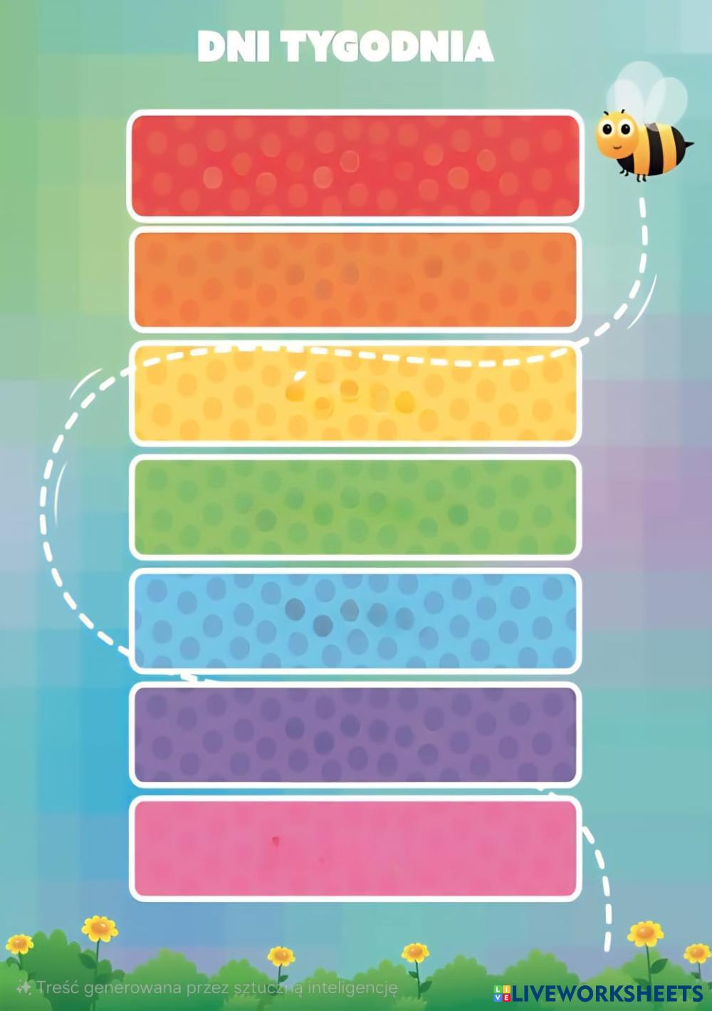 Dni tygodnia | Social Studies Worksheets | 8167657