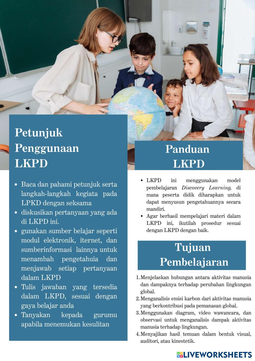 LKPD Visual Akt… | Science Worksheets | 8169141