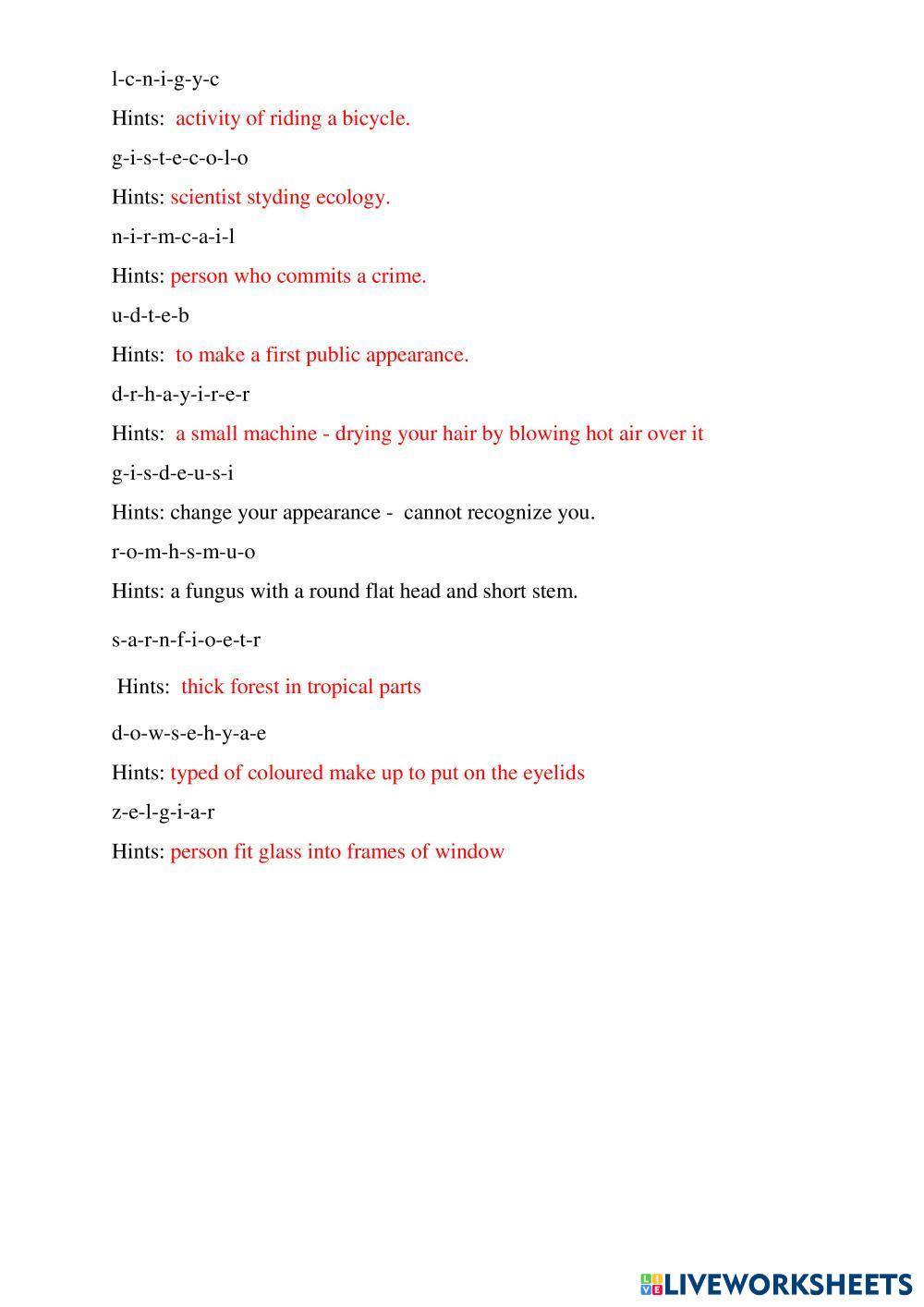 SENIORS - Set 10 | English Language Worksheets | 8170058