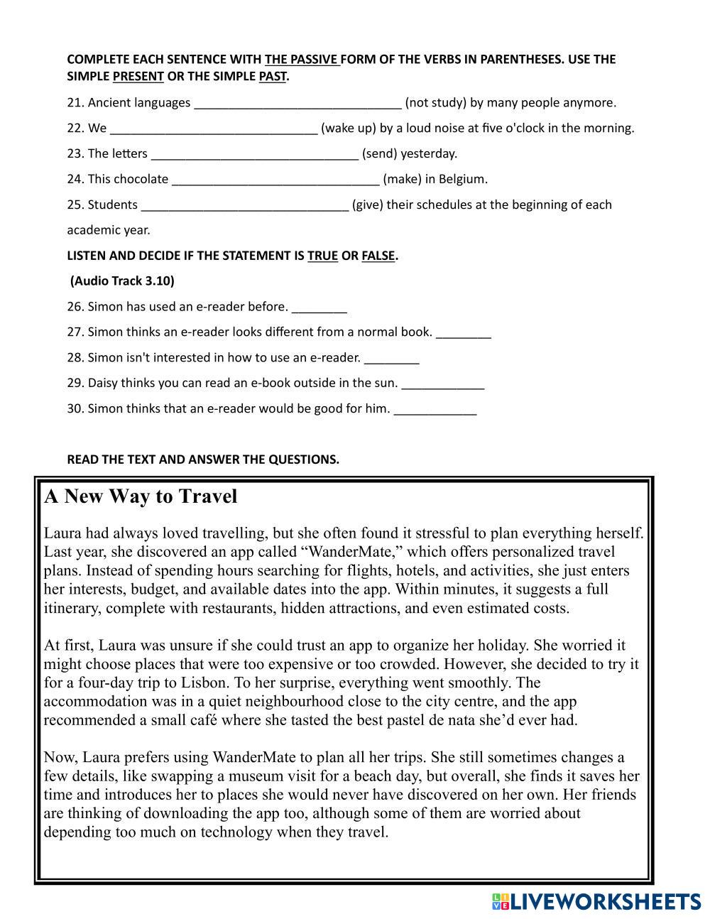 INTERMEDIATE 3 … | ESL Worksheets | 8171476
