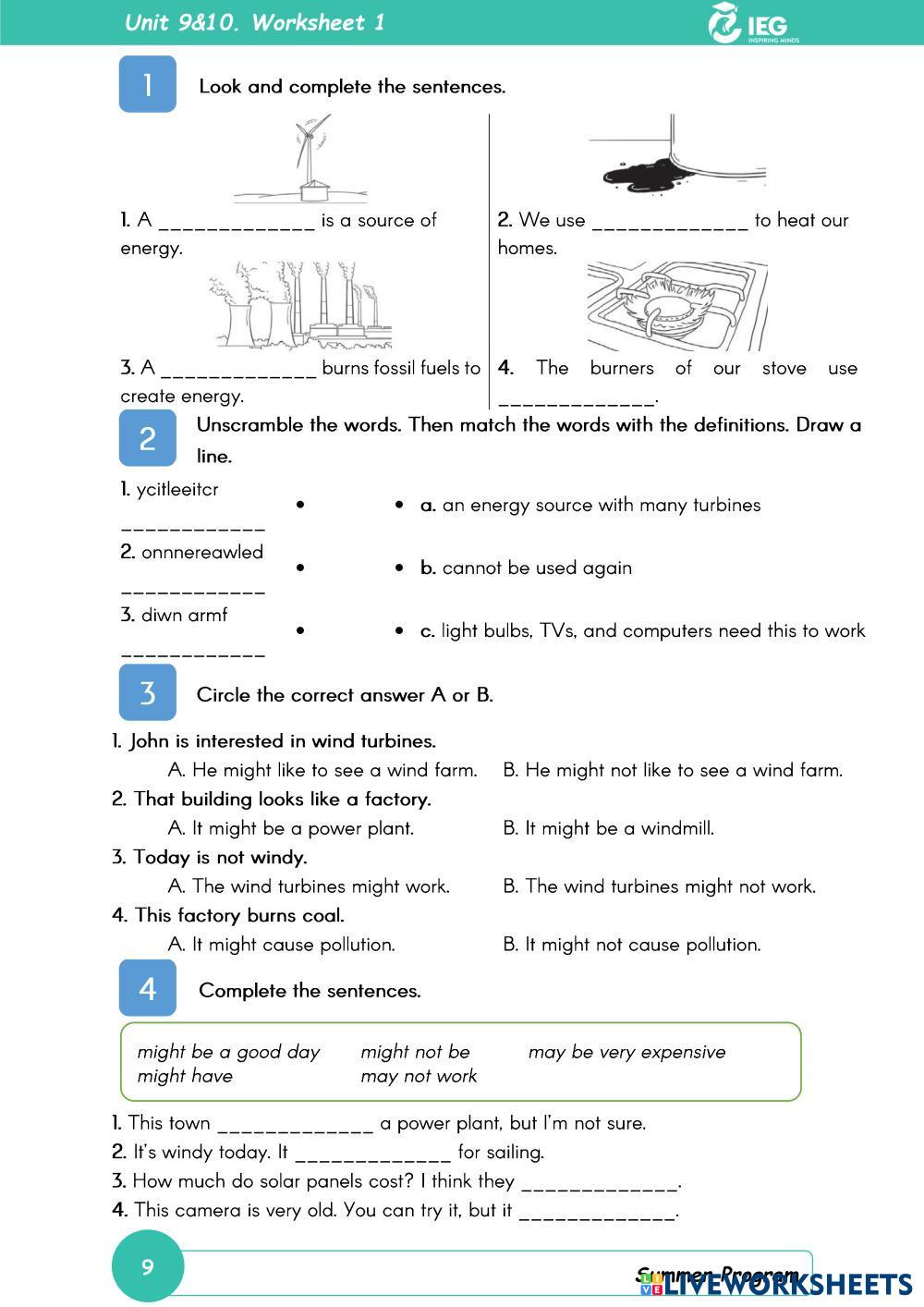 G3 - ESL- Unit… | ESL Worksheets | 8174255