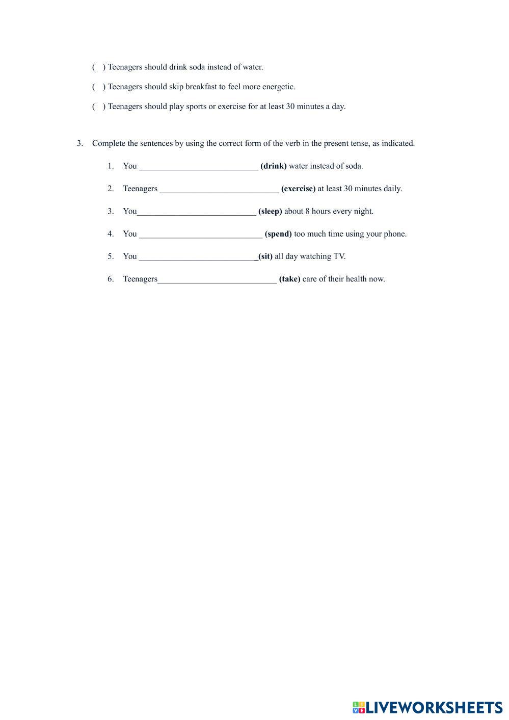 PRACTICE | ESL Worksheets | 8174467