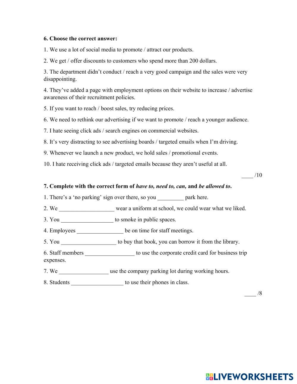 Test P2 MICB Fi… | ESL Worksheets | 8176021