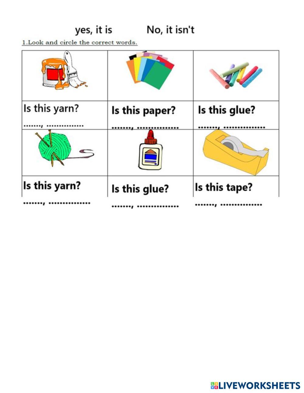 art class | ESL Worksheets | 8178641