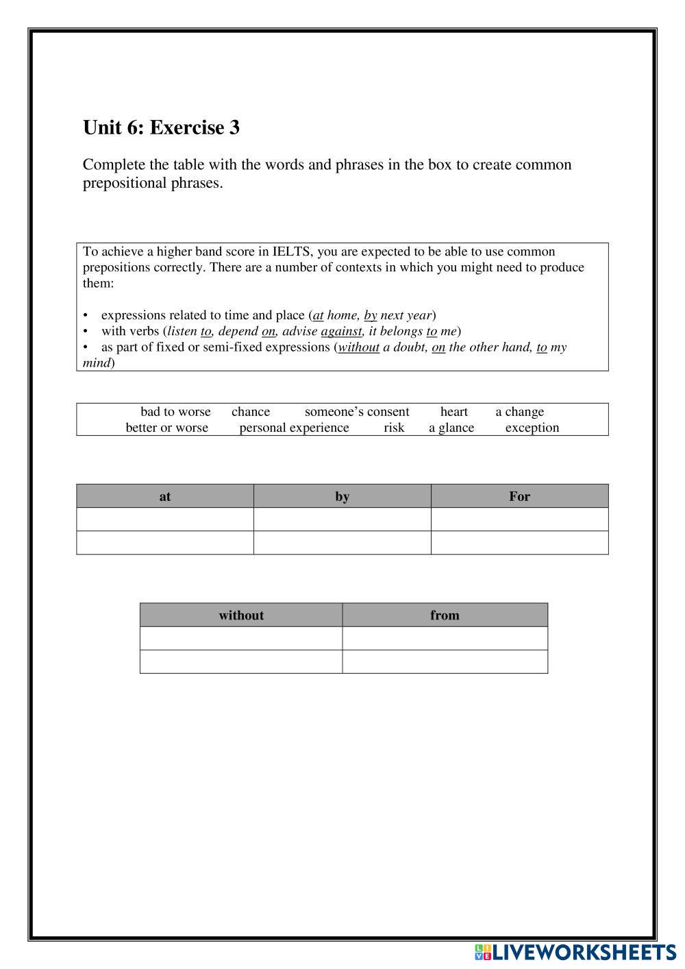 Unit 6 - Writing | ESL Worksheets | 8179853