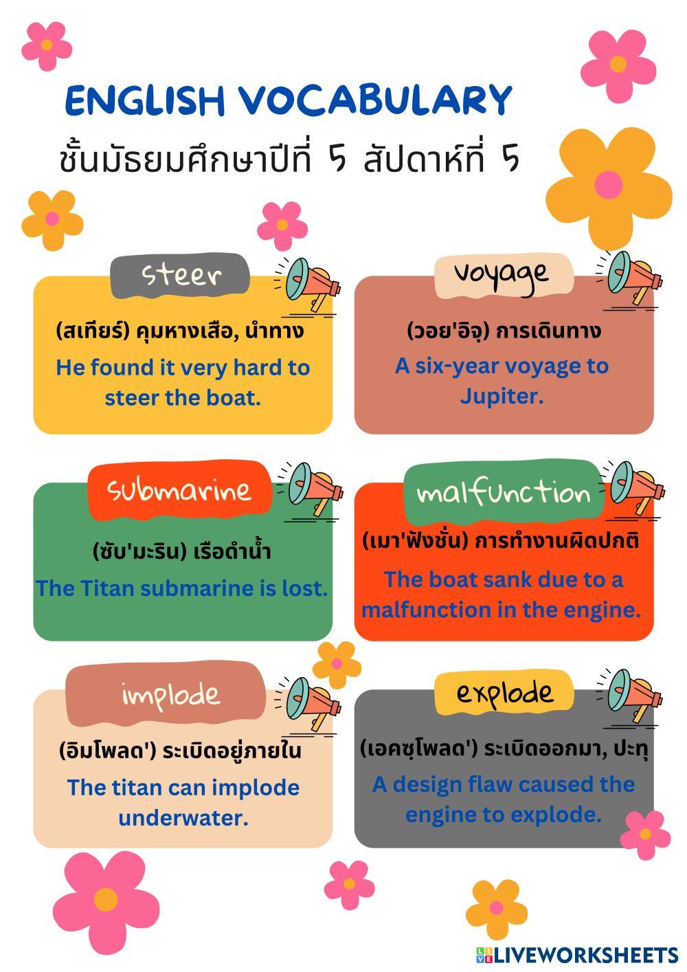 Eng M.5 week5 | ESL Worksheets | 8180573