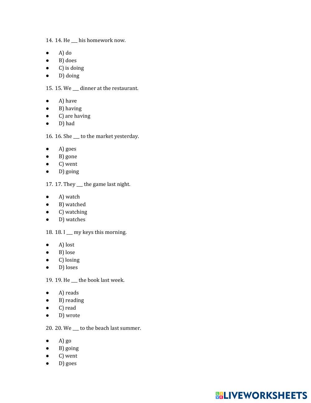 English 4th Fin… | ESL Worksheets | 8183366