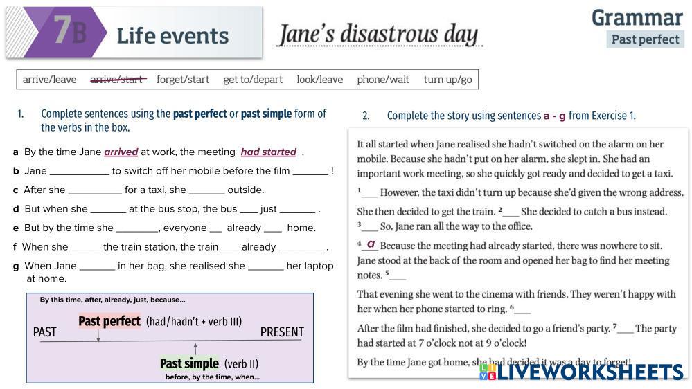 RM 7B Homework … | ESL Worksheets | 8183561