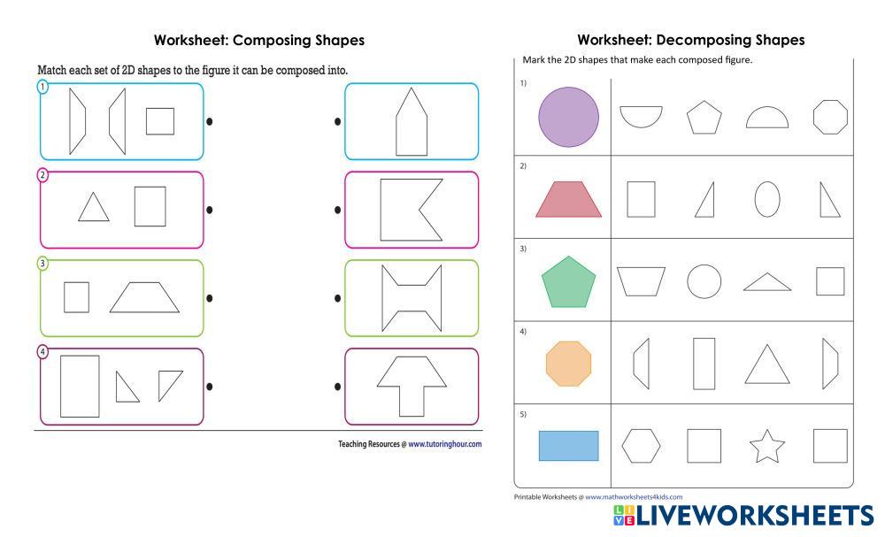 Composing and D… | Math Worksheets | 8186213