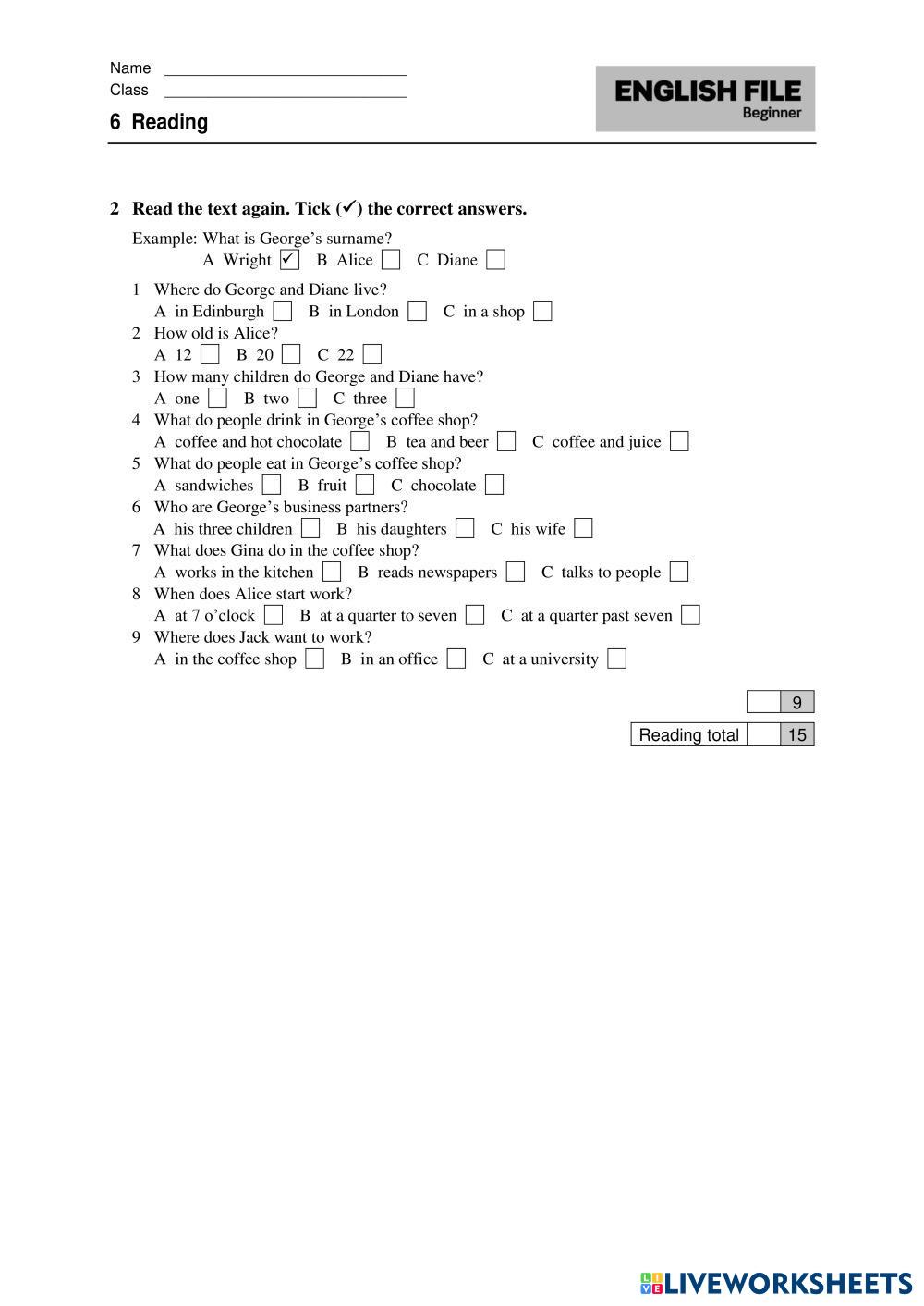 Exam test 2 | ESL Worksheets | 8186586