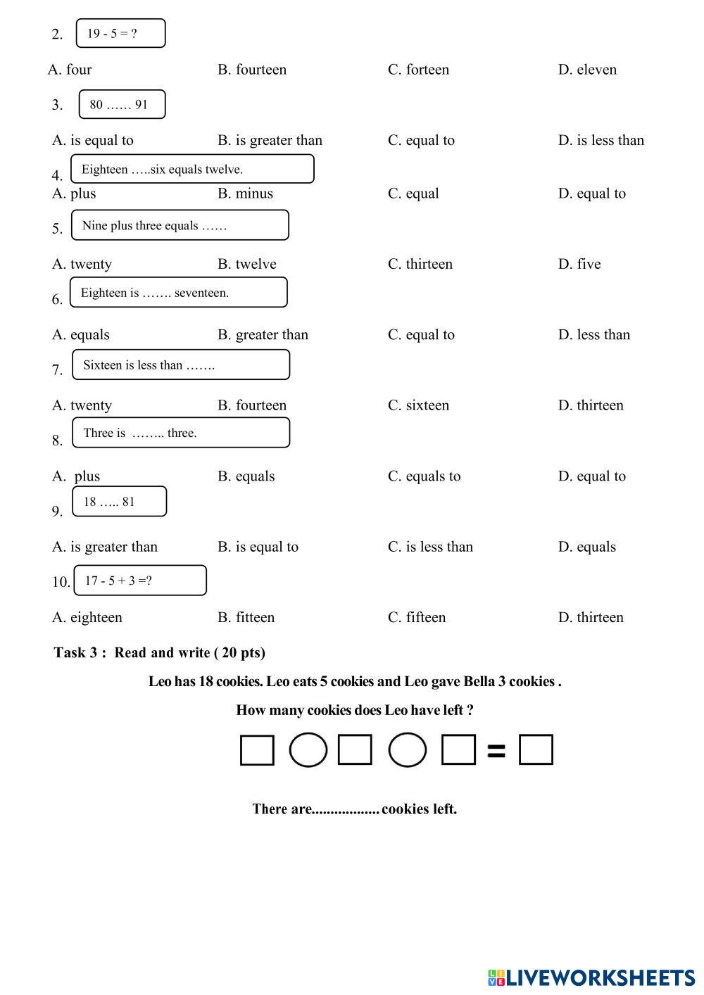 English grade 2… | ESL Worksheets | 8186718