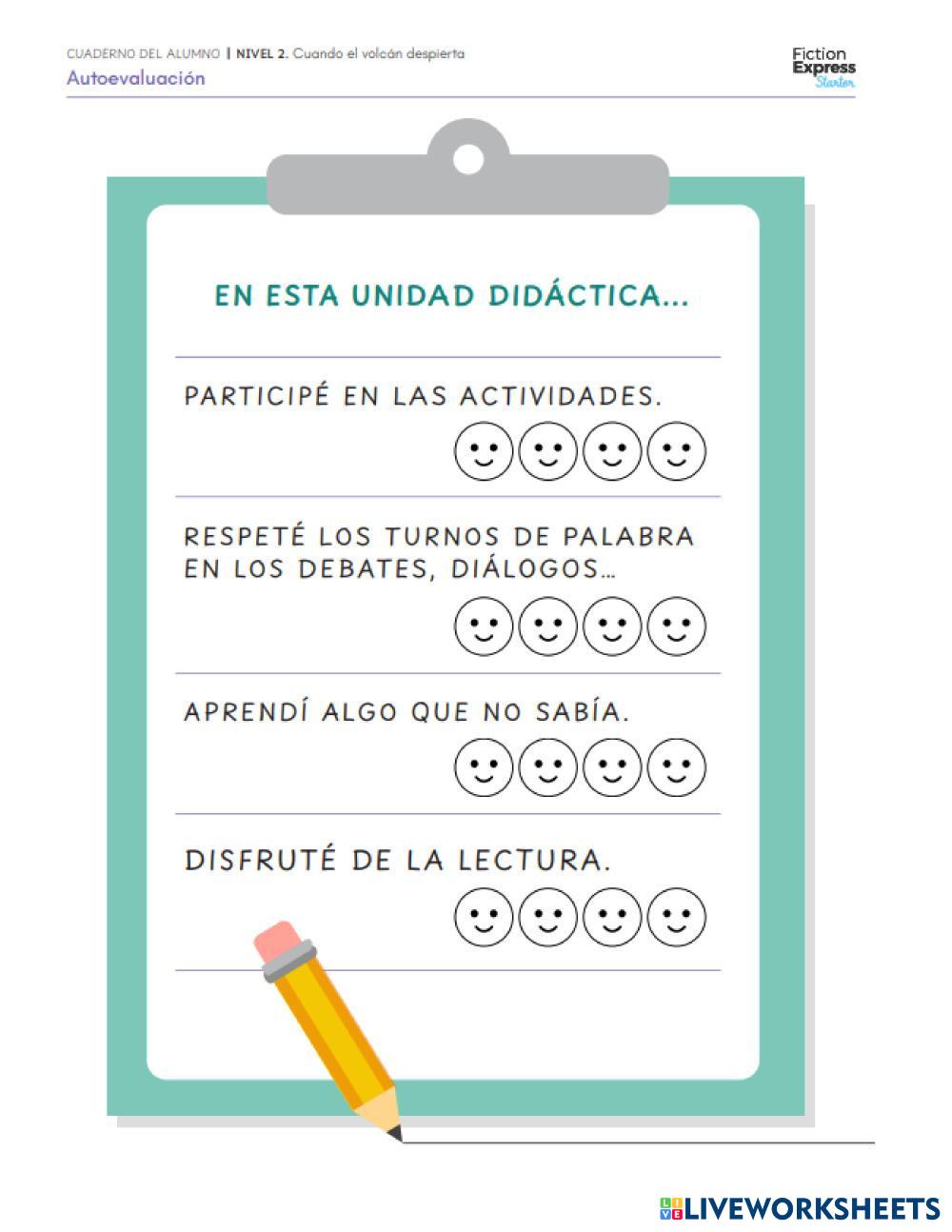 CUANDO EL VOLCA… | Language Arts Worksheets | 8188116