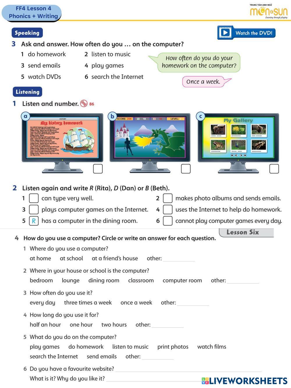 FF4 unit 10 les… | ESL Worksheets | 2415317