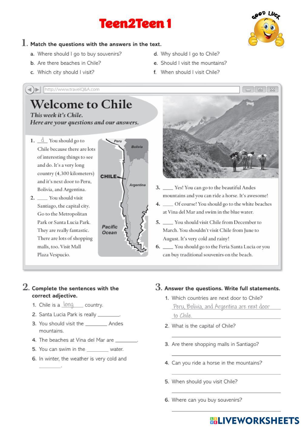 TEEN2TEEN 1 FIN… | ESL Worksheets | 8192934