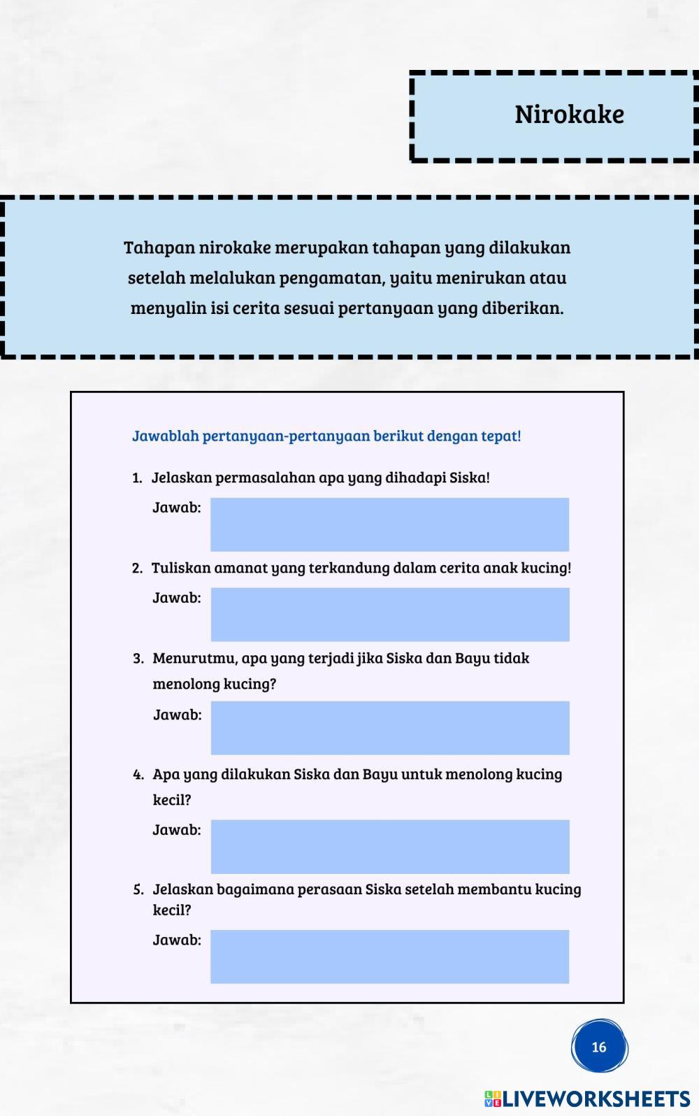 Halaman 16 | Language Arts Worksheets | 8193529
