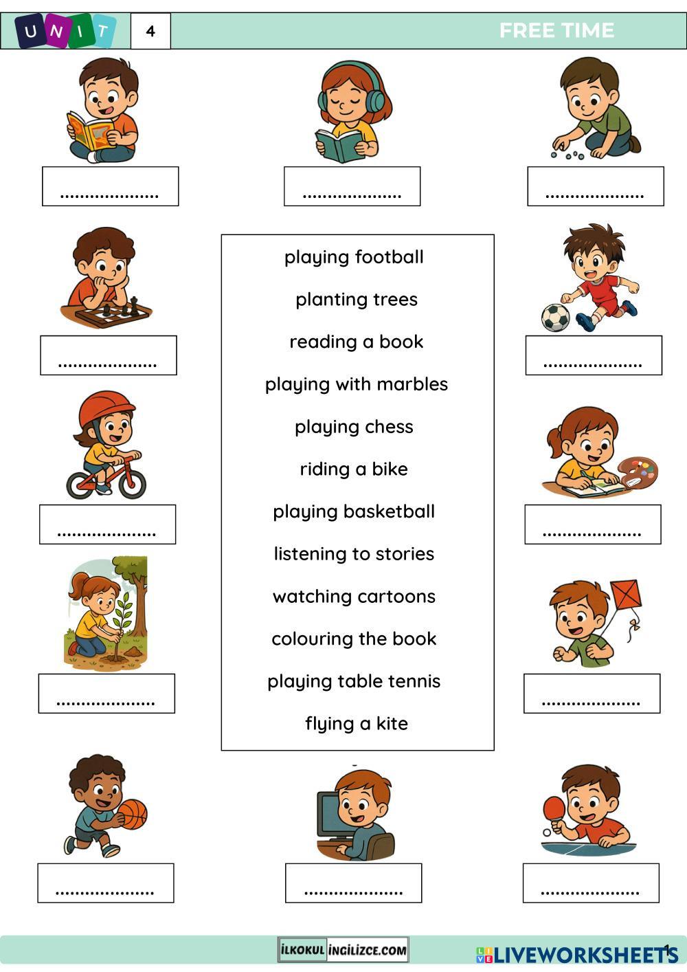 Grade 4 Unit 4 … | ESL Worksheets | 8193962
