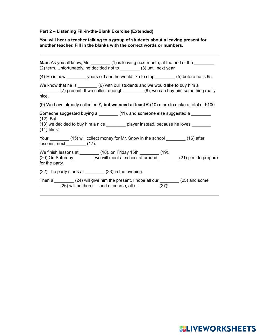 Simply KET list… | ESL Worksheets | 8194961