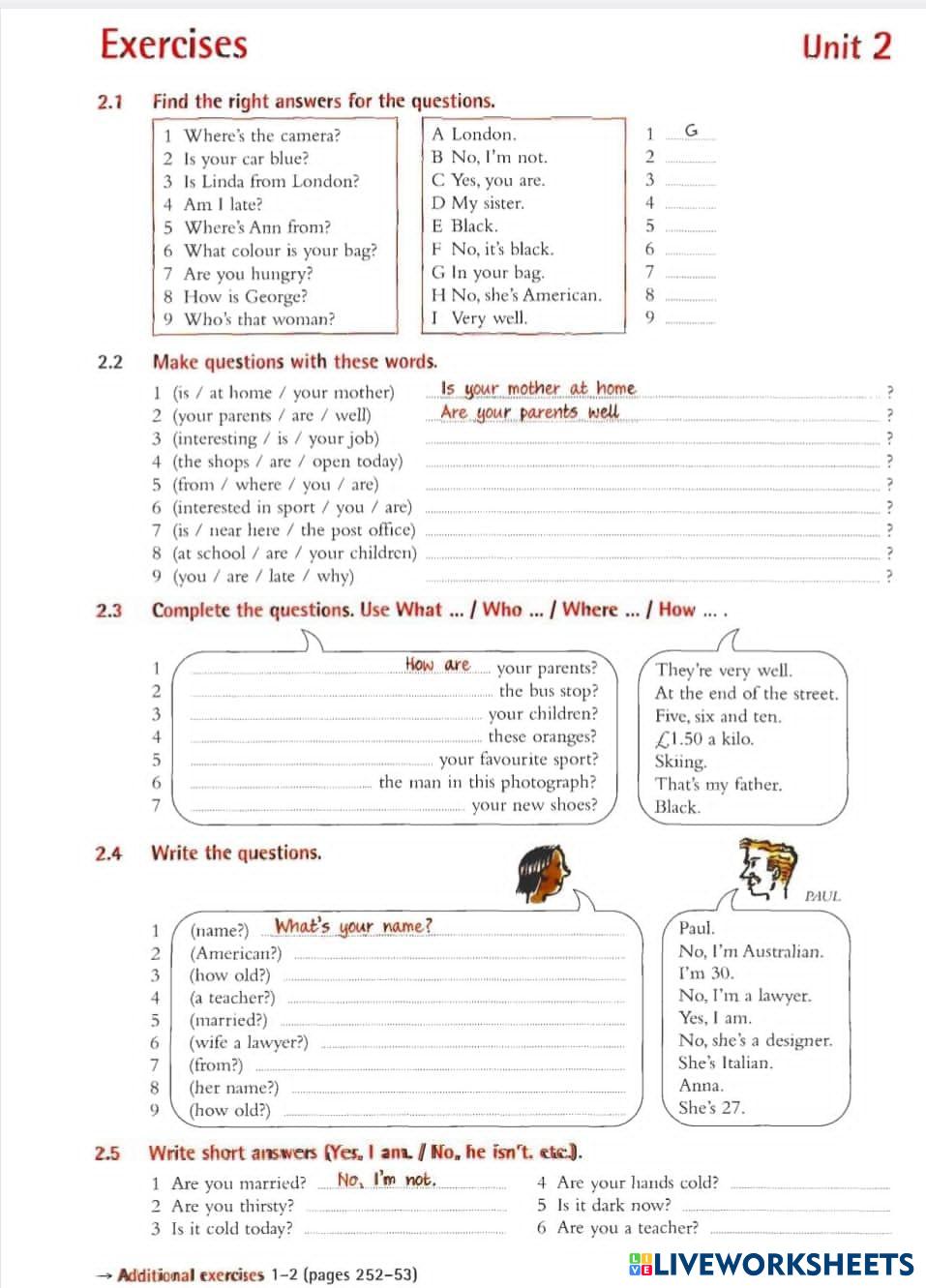 EGU Unit 2 | ESL Worksheets | 8196415