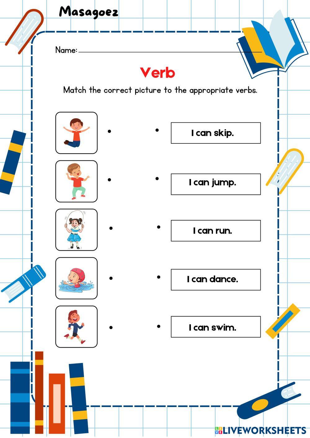 Verb | ESL Worksheets | 8197259