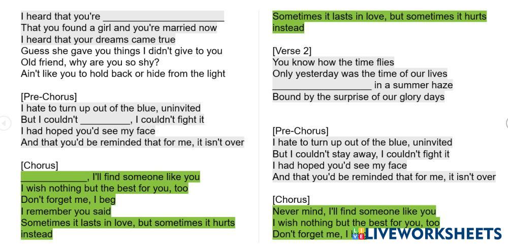 Adele | ESL Worksheets | 8198680