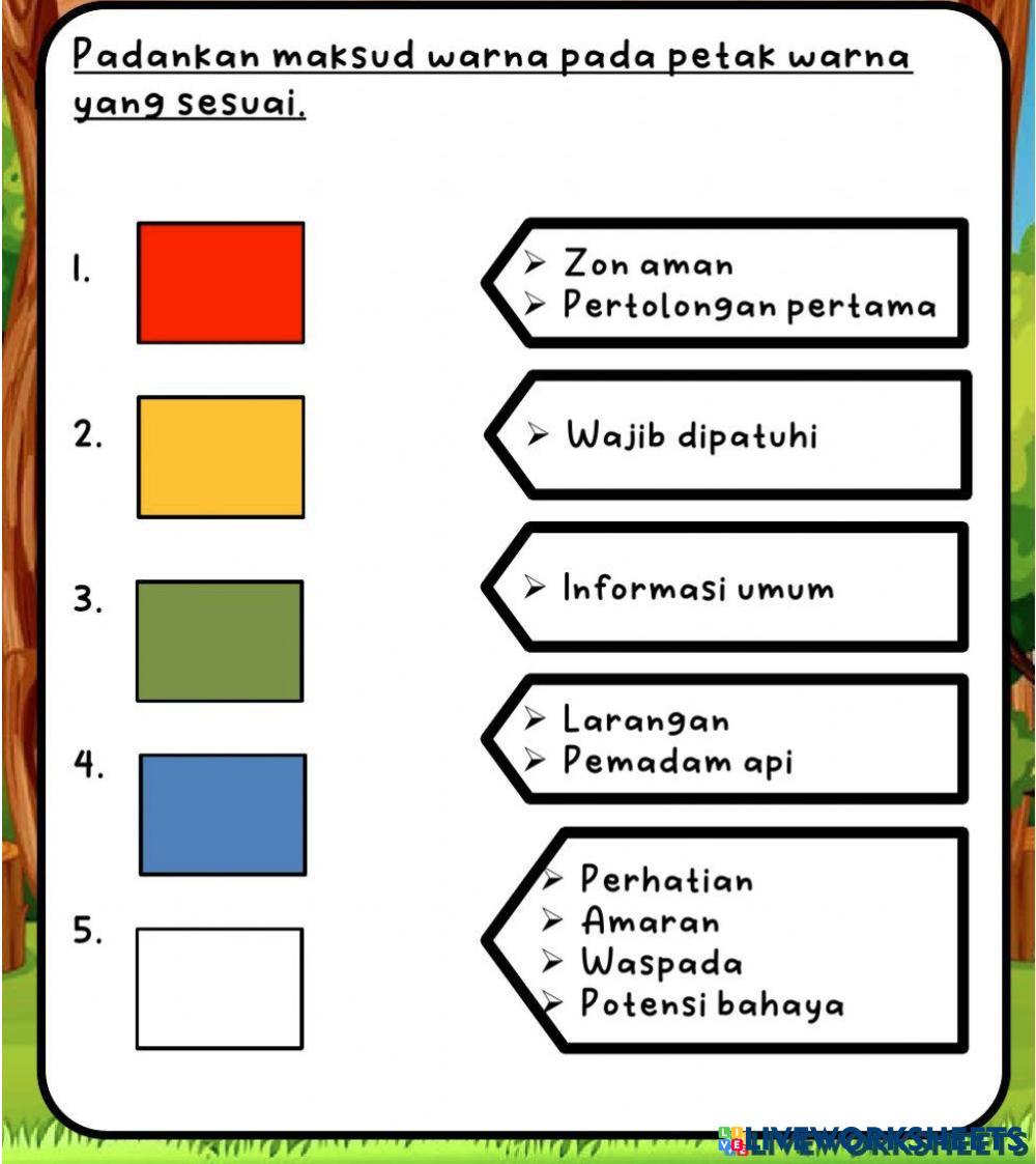 Maksud Warna pa… | Social Studies Worksheets | 8200555