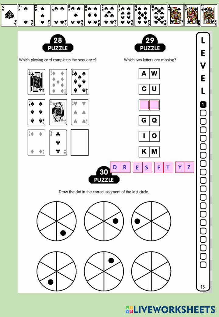 IQ Puzzles - L1… | Math Worksheets | 8204040