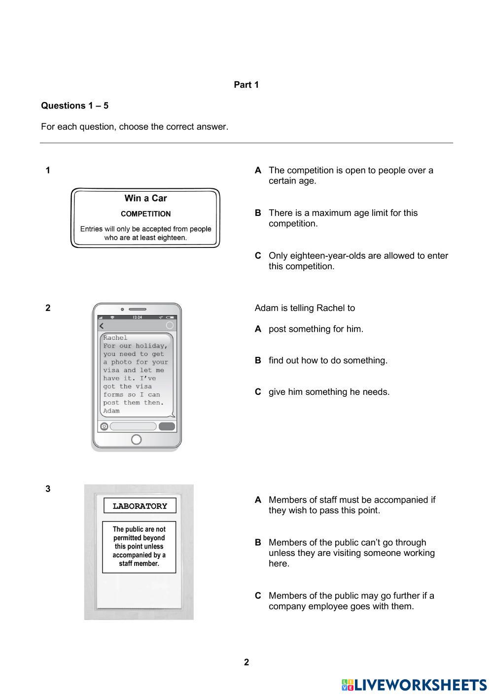 PRELIMINARY ENG… | ESL Worksheets | 8208412