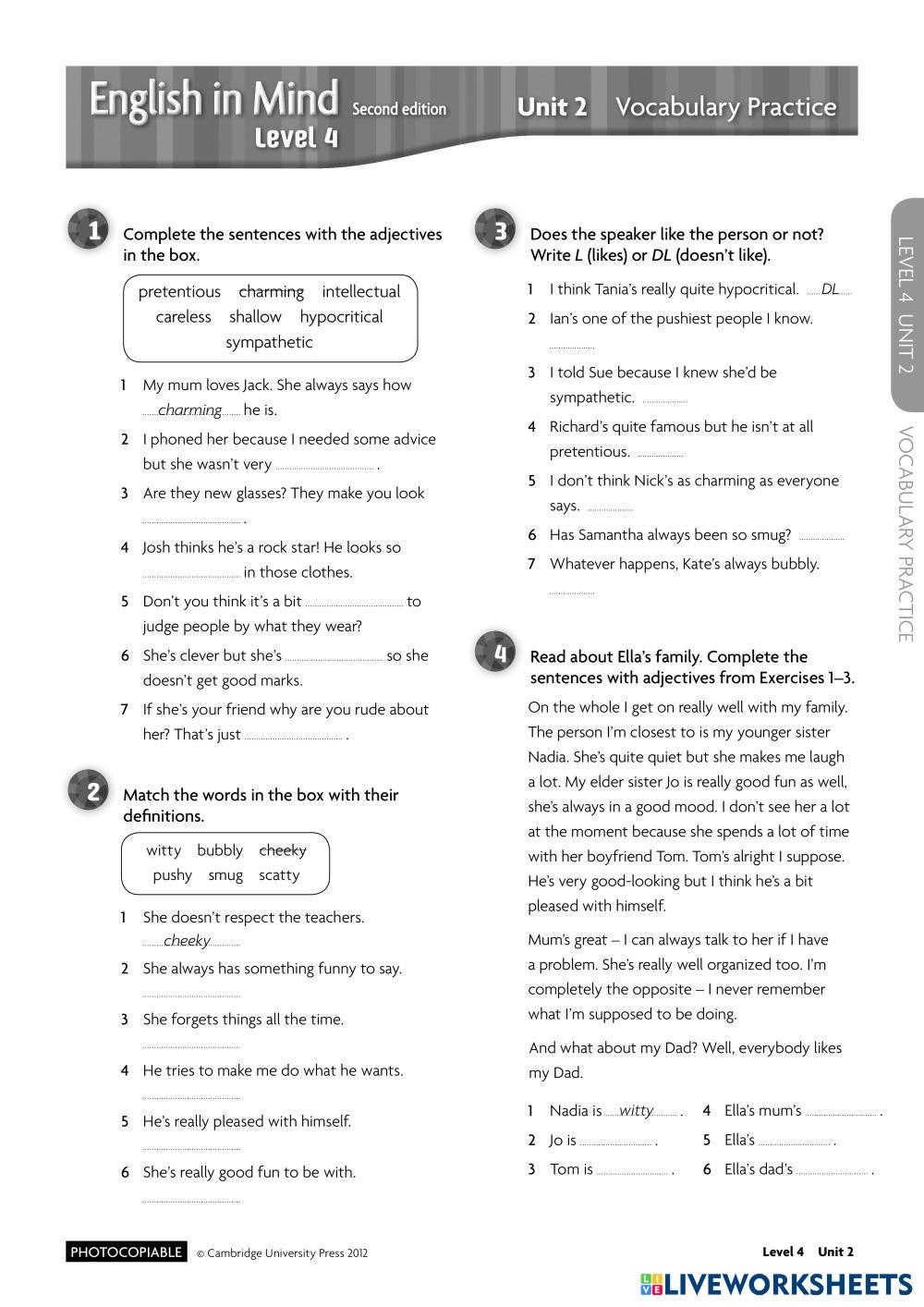 New Adjectives | ESL Worksheets | 8210768