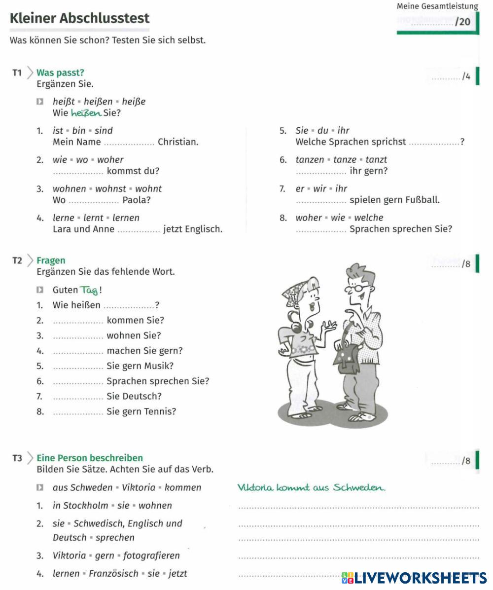 Hallo und guten… | ESL Worksheets | 8218430
