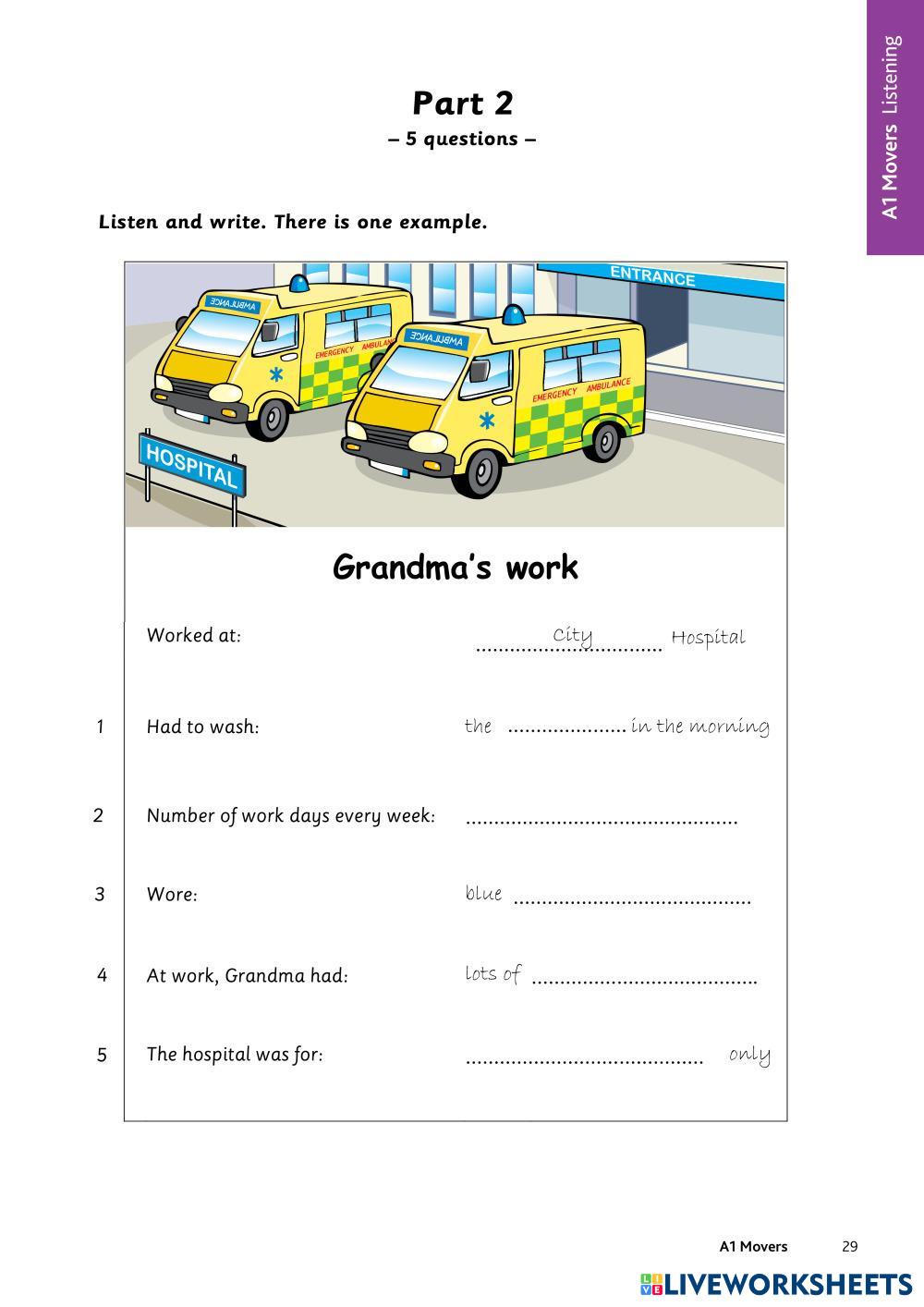 Mover Sample Pl… | ESL Worksheets | 8219698