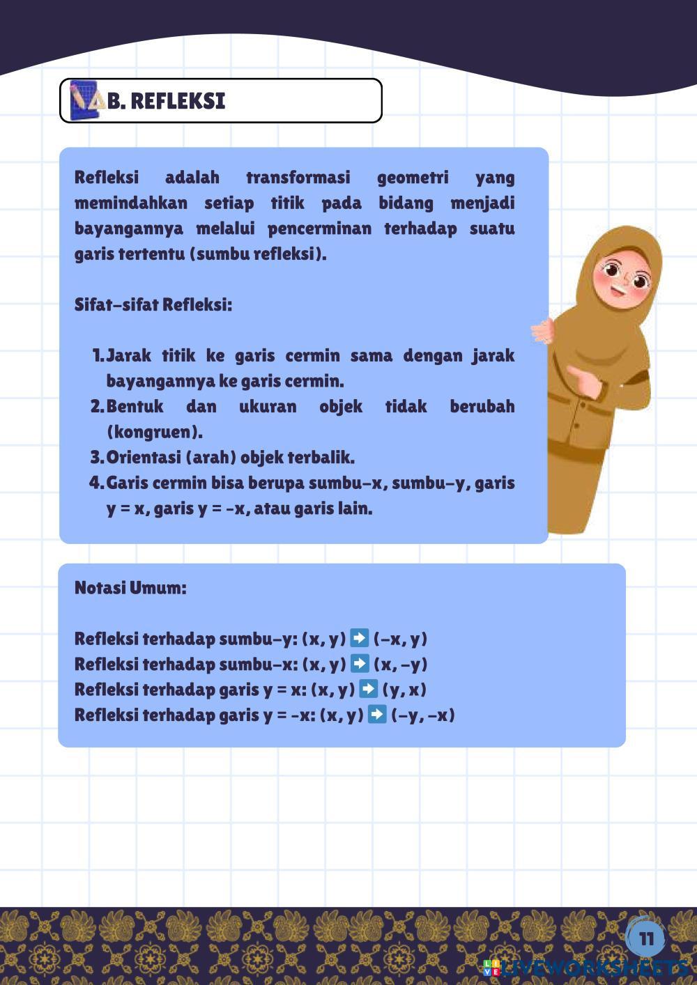 Modul Refleksi | Math Worksheets | 8225990