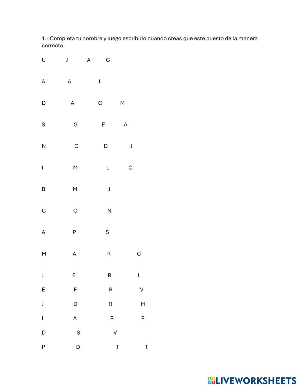 MI NOMBRE | English Language Worksheets | 8228204