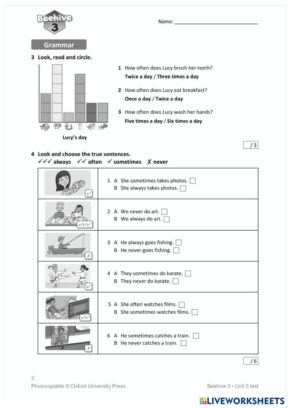 Beehive 3 Unit … | English Language Worksheets | 8228495
