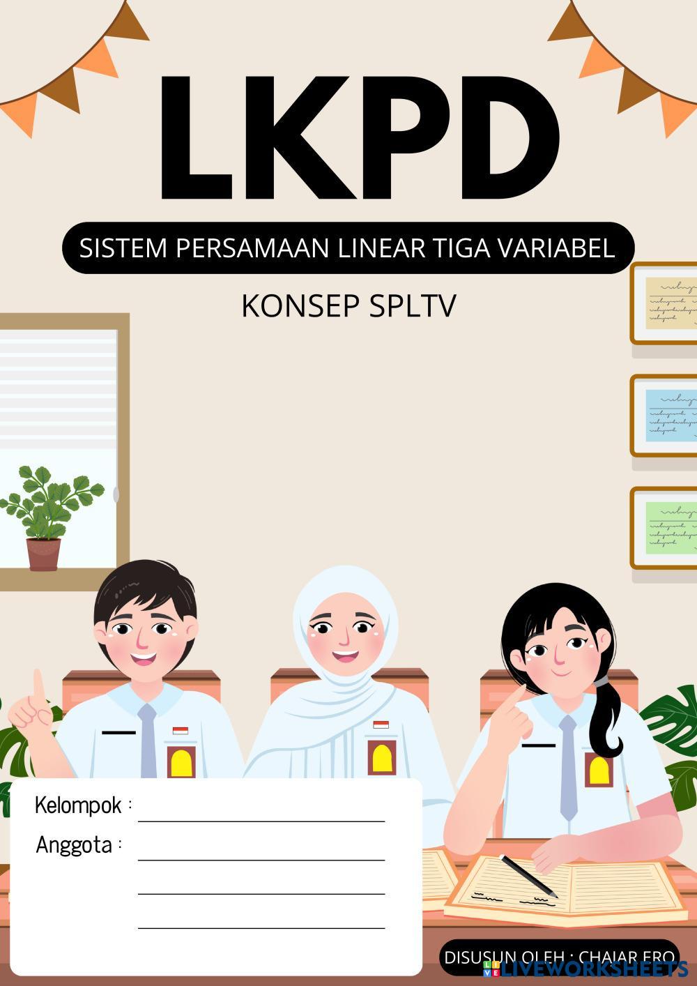 KONSEP SPLTV_LK… | Math Worksheets | 8330793