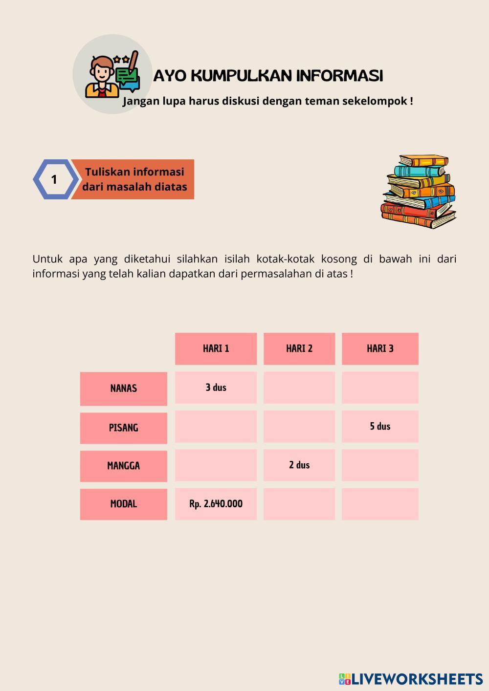 KONSEP SPLTV_LK… | Math Worksheets | 8330793