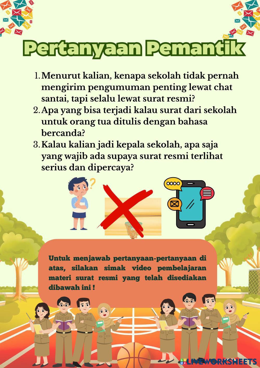 E-LKPD SURAT RE… | Social Studies Worksheets | 8334809