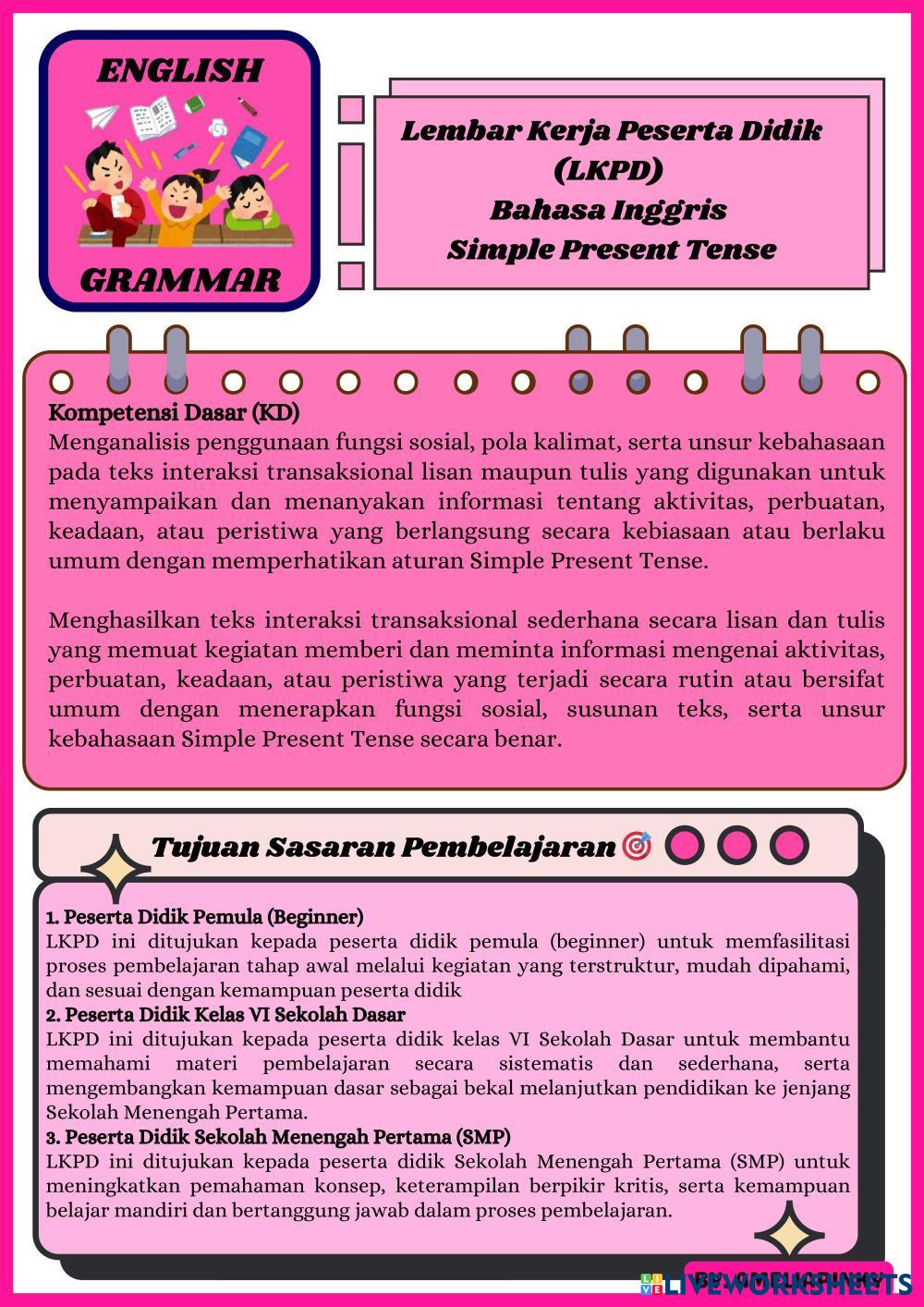 Simple Present … | English Language Worksheets | 8329883