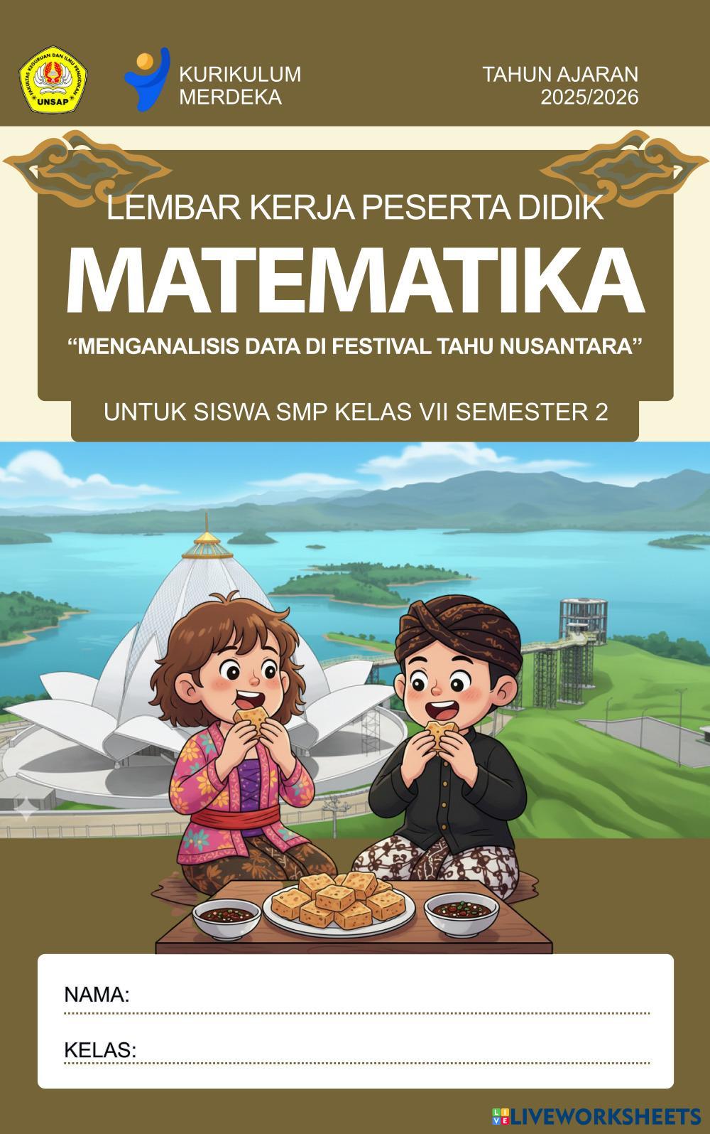 LKPD Penyajian … | Math Worksheets | 8329935