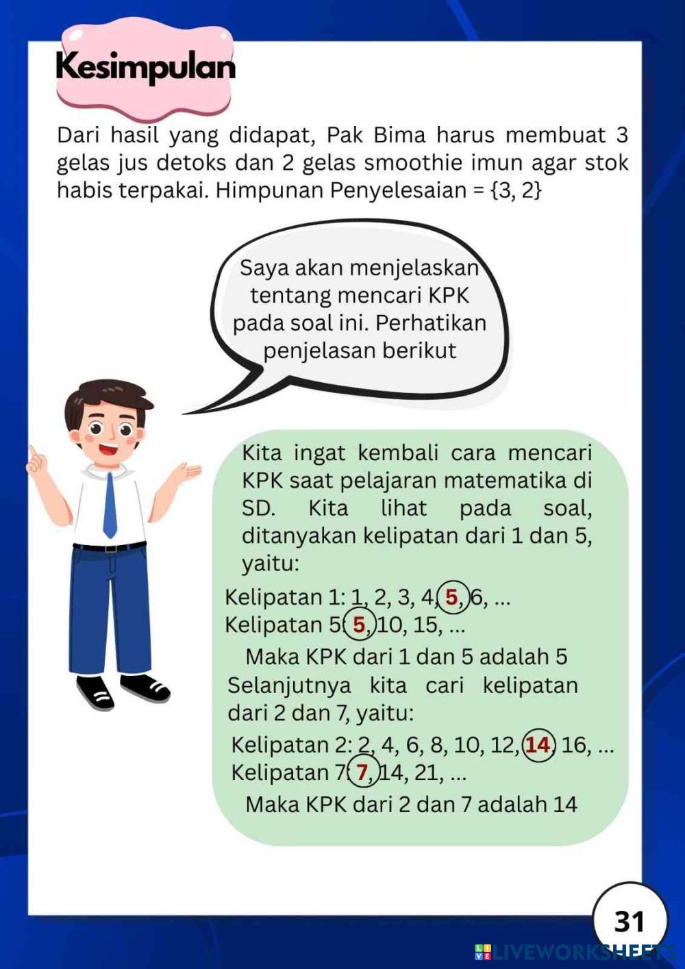 E-Modul SPLDV (… | Math Worksheets | 8330266