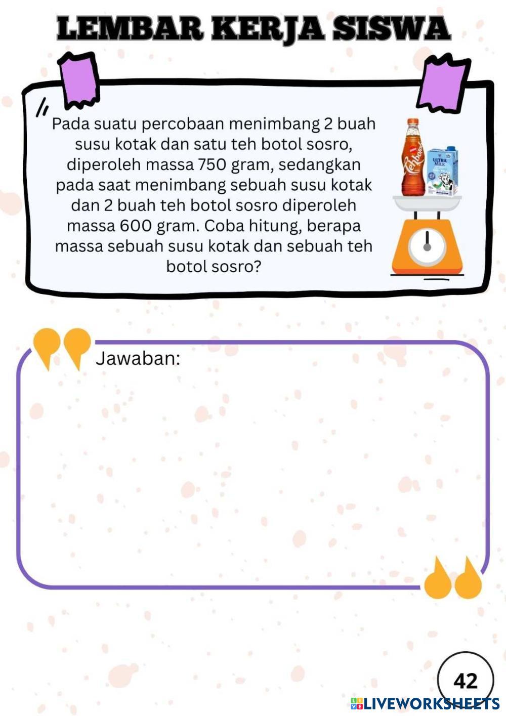 E-Modul SPLDV (… | Math Worksheets | 8330269