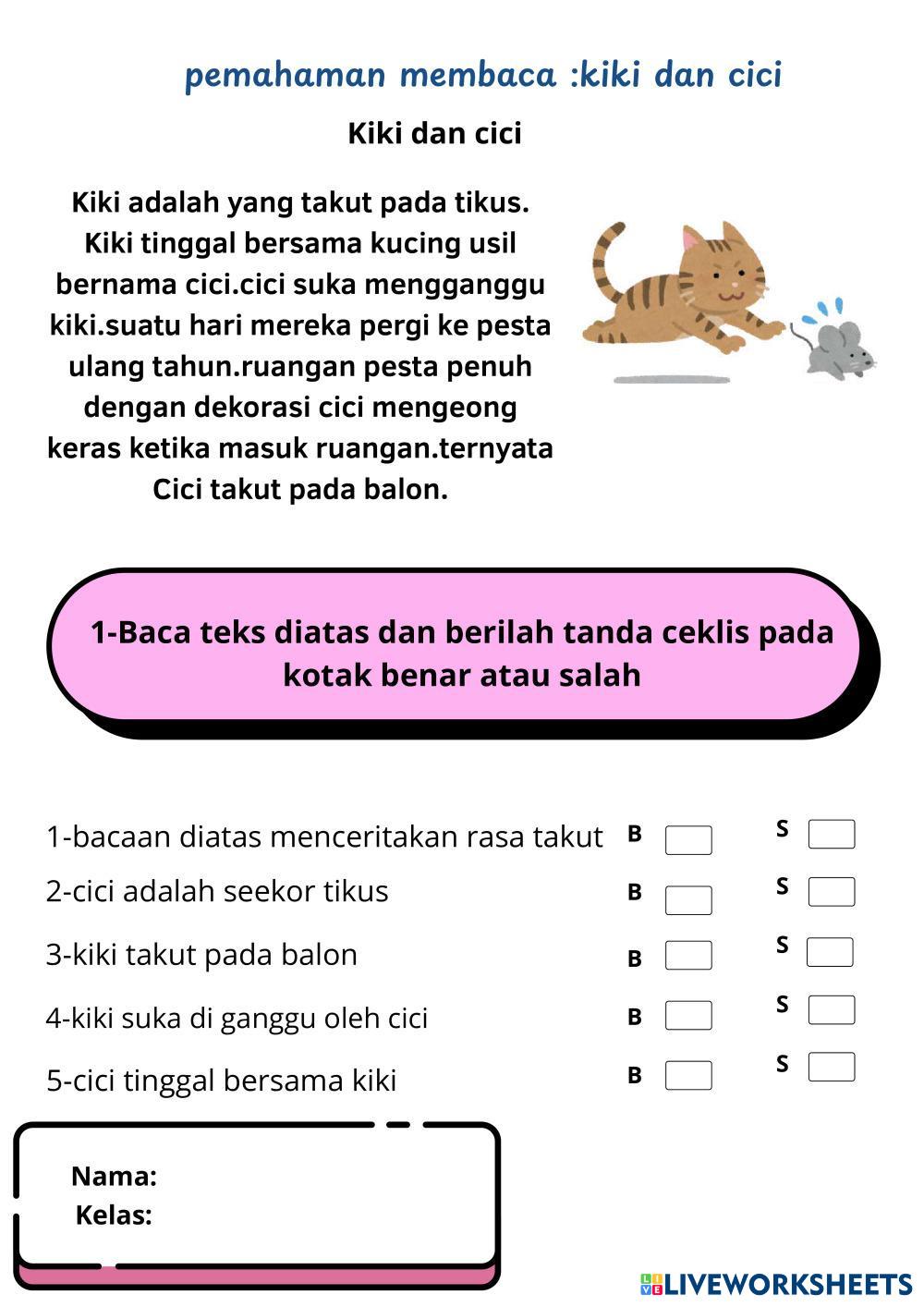 LKPD KELAS 2 SD | ESL Worksheets | 8330881