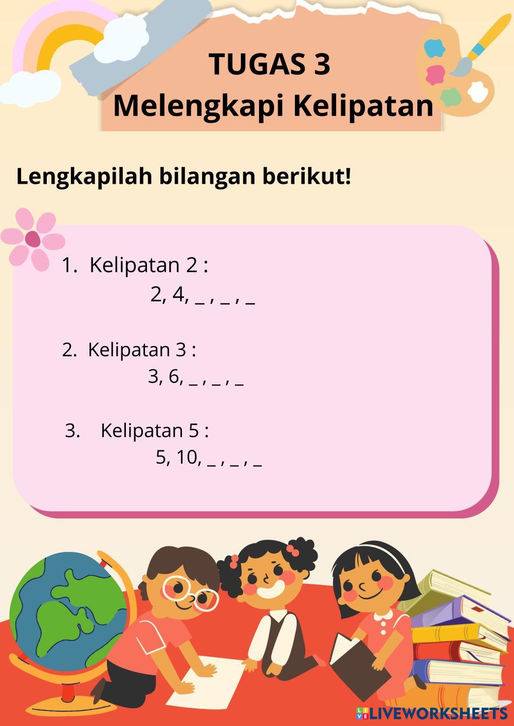 LKPD kelas 3 | Math Worksheets | 8330871