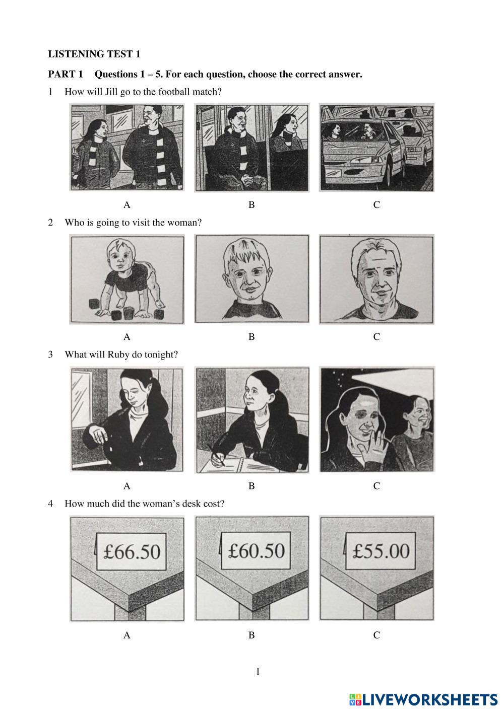 E3_Practice Tes… | English Language Worksheets | 8331115