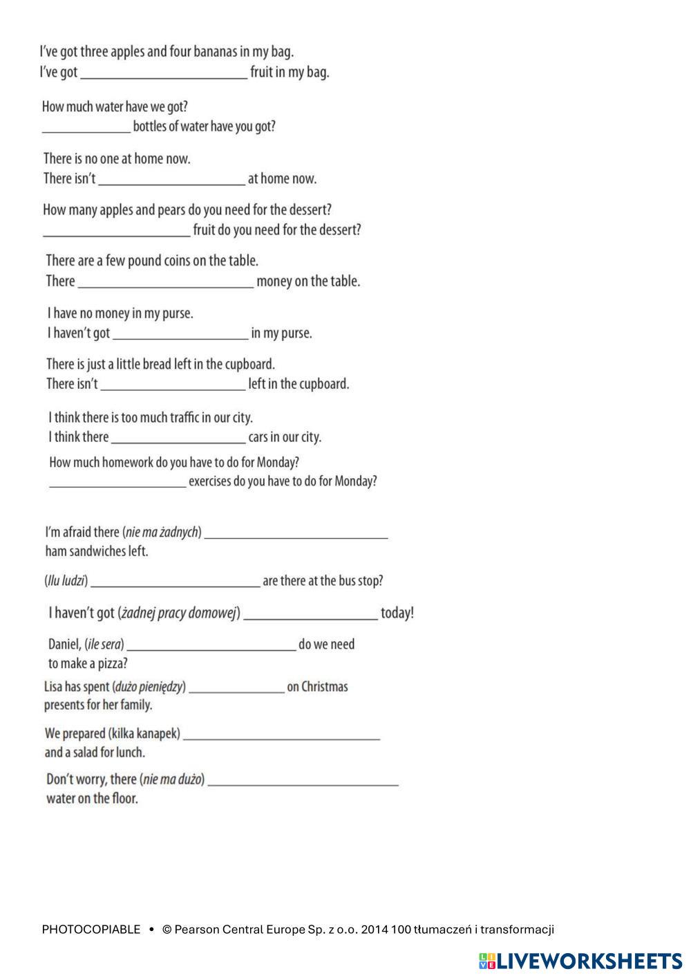 Countable uncou… | English Language Worksheets | 8331271