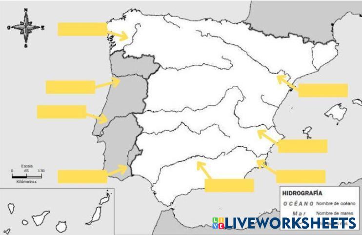 Map of Spain: r… | Social Studies Worksheets | 8331646