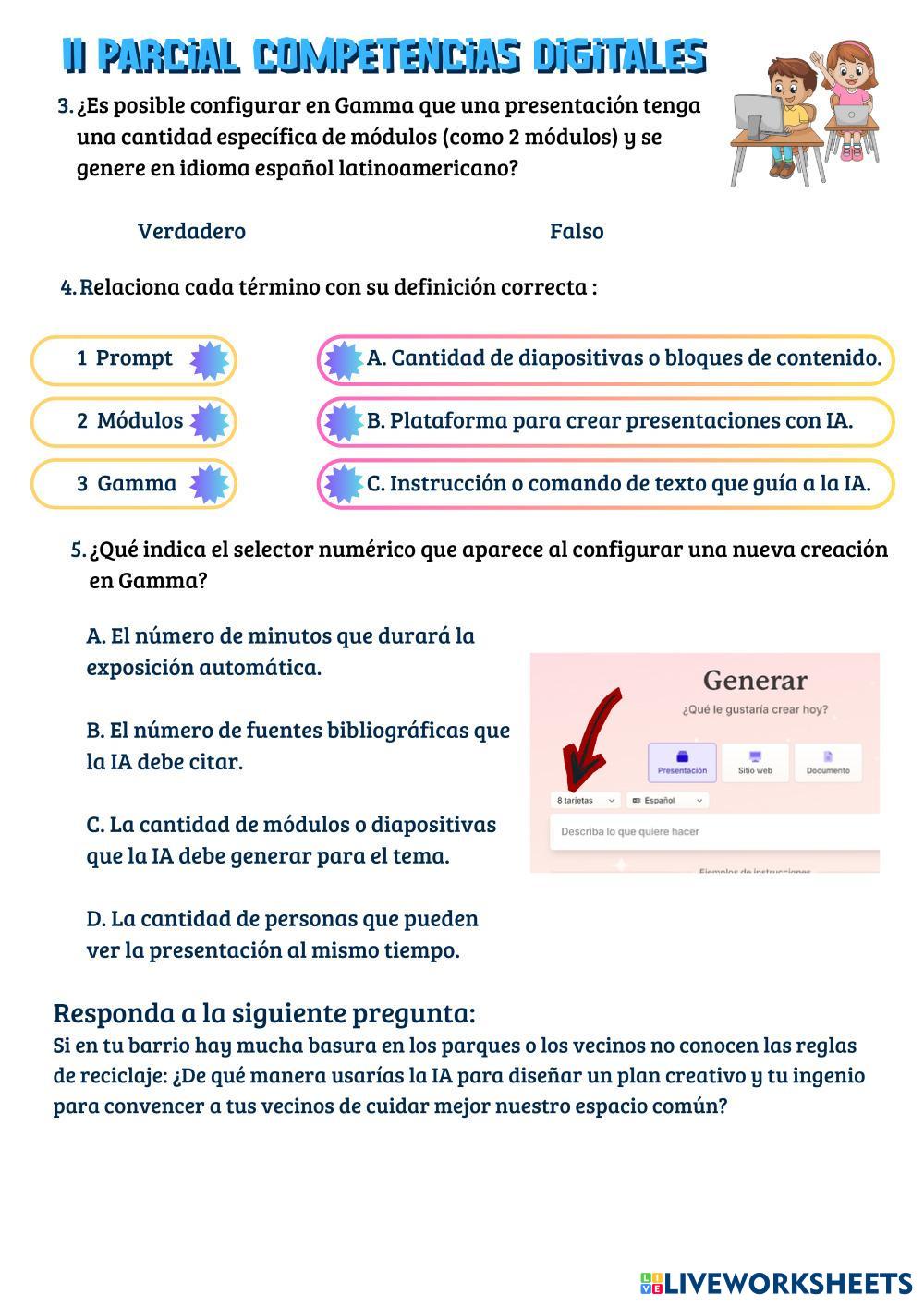 II Parcial Comp… | Science Worksheets | 8332242